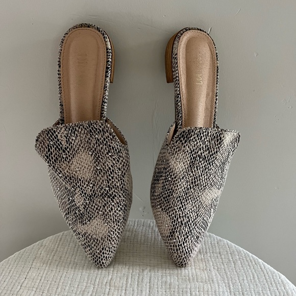 MI,IM | Shoes | Snake Skin Studded Mule | Poshmark